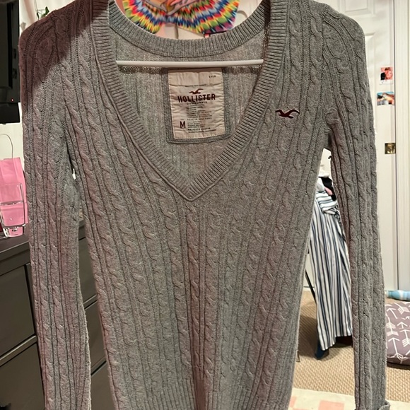 Hollister | Sweaters | Vintage Hollister Low Neck Fitted Sweater | Poshmark
